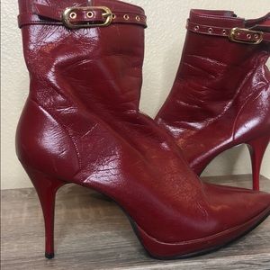 Shoes | Sexy Red Platform Ankle Boots | Poshmark